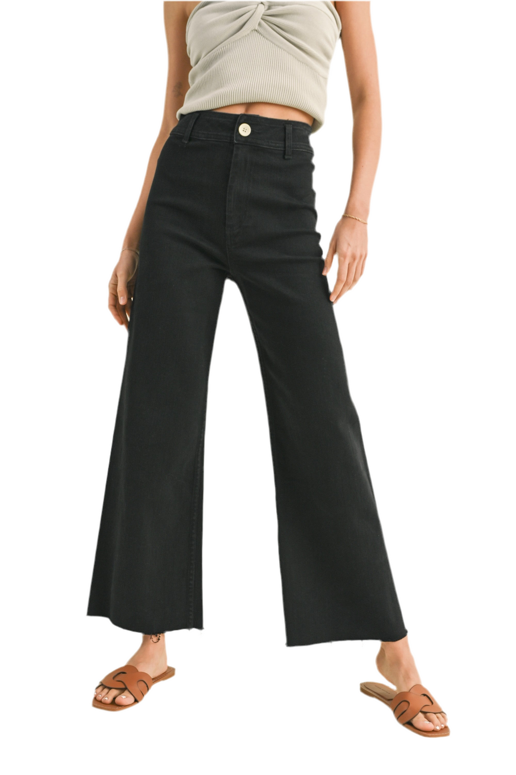 Miou Muse Wide leg Denim Pant – Sable Boutique